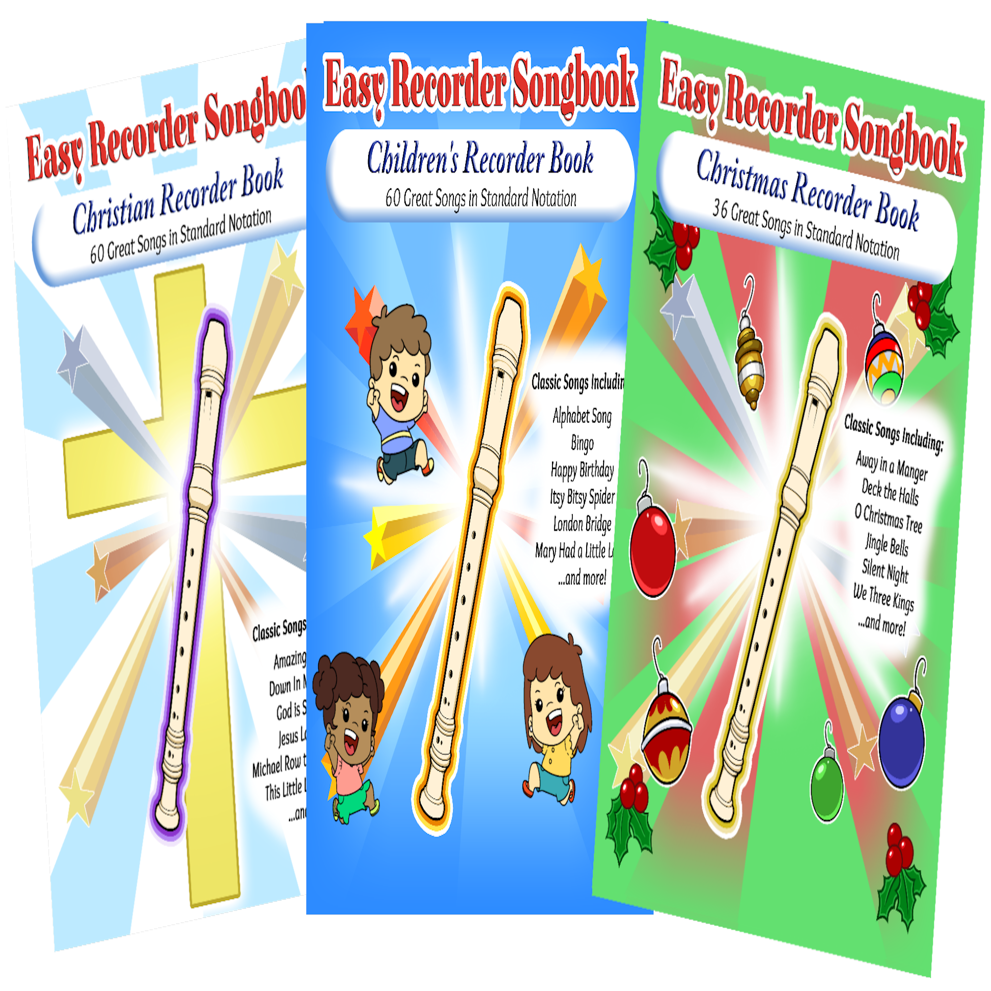 Easy Recorder Songbooks For Children And Beginners